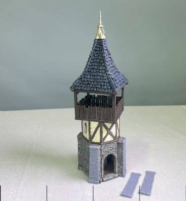 MBA - Gracewindale Watchtower Painted, Castle Buildings, MBAL-159B