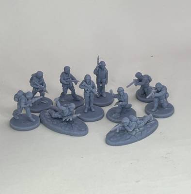 MBA - FRENCH Squad (10) HK416, Modern Figures, FR28001